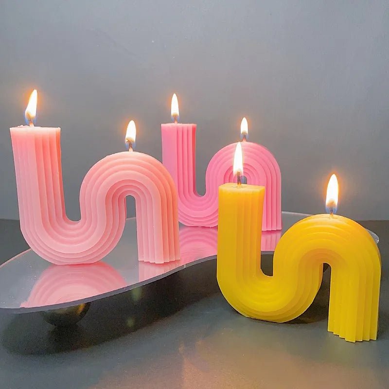 Bougie Décorative Géométrique Originale – La Bougie Féerique